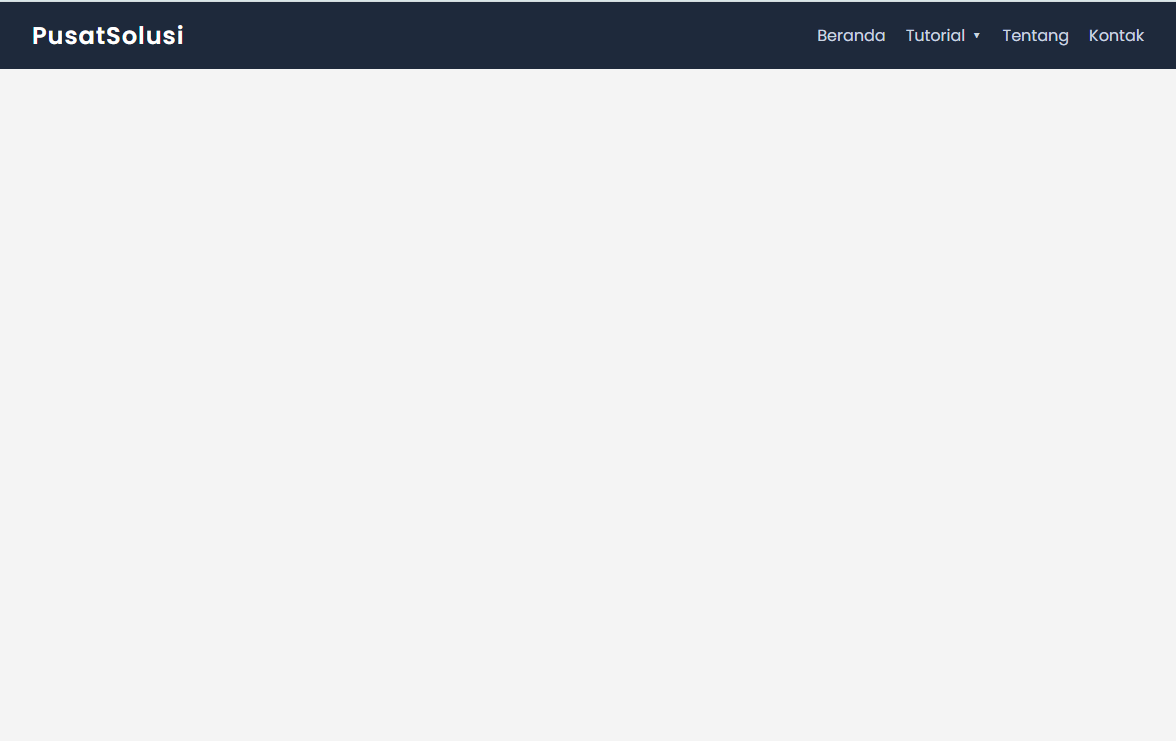 Belajar CSS Dasar #4: Latihan CSS Dasar Langkah Mudah Membuat Navbar ...